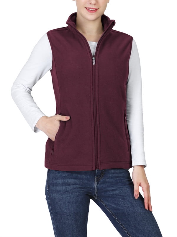 Off Road Ventures Womens Fleece Lined Vests Lightweight Zip Up ...