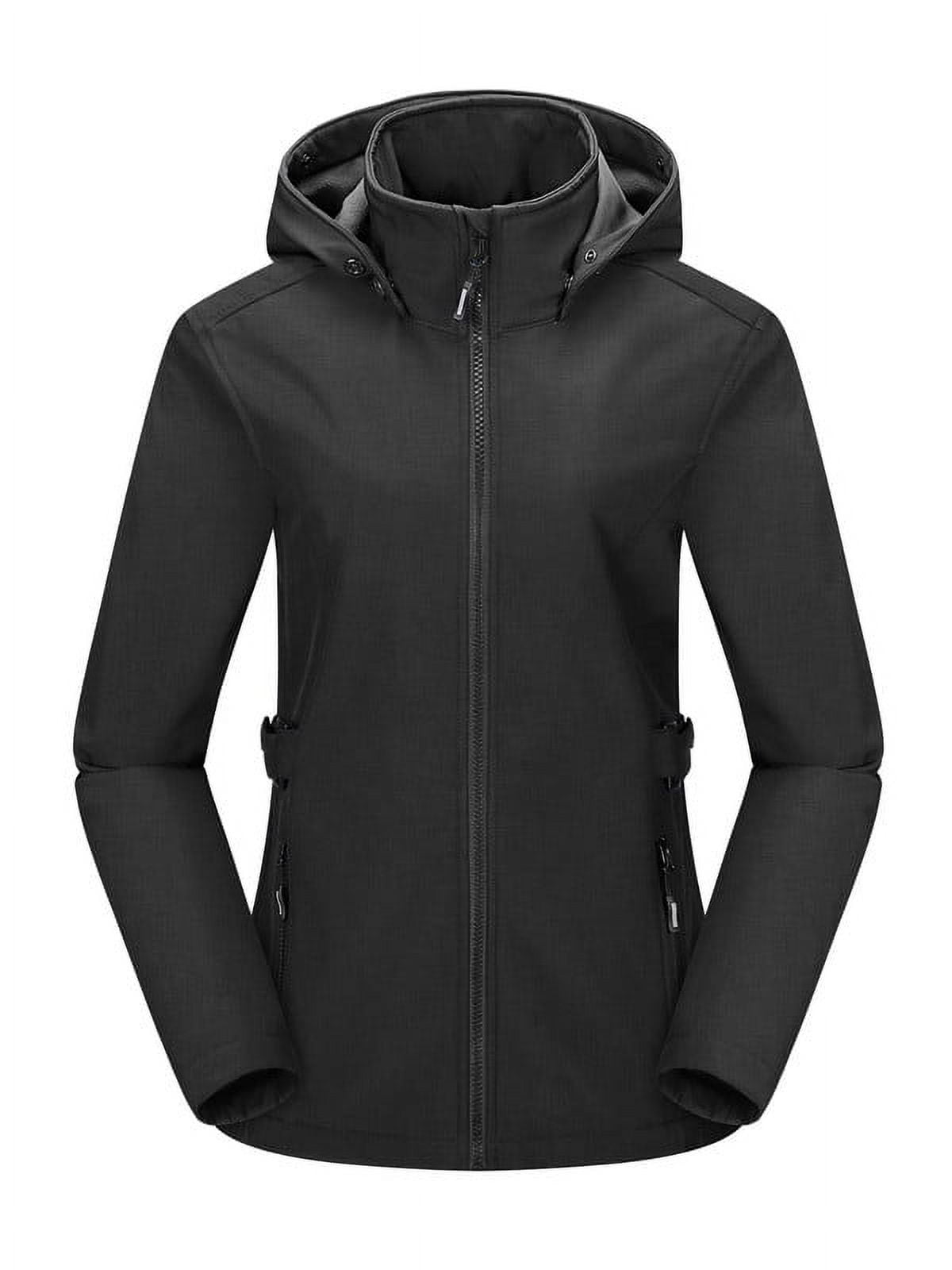 Off Road Ventures Women's Fleece Lined Softshell Jacket Lightweight Waterproof Warm Windbreaker ...