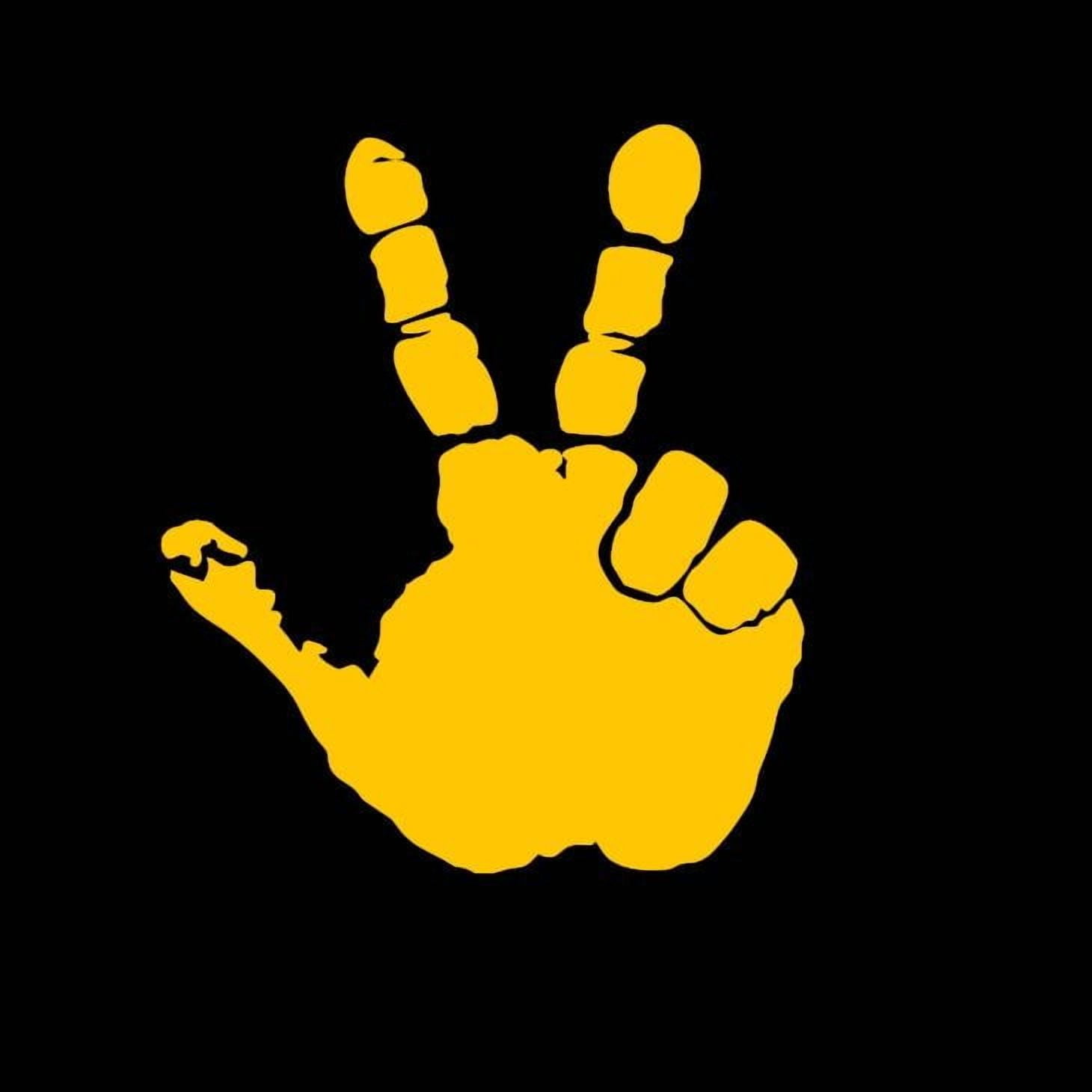 Off-Road Wrangler Wave Hand Print Vinyl Decal Sticker UV & Waterproof ...