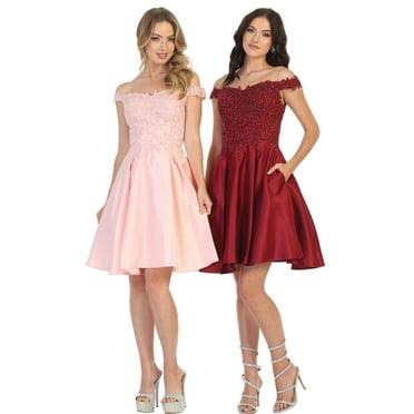 Sleeveles Homecoming Designer Short Dress - Walmart.com