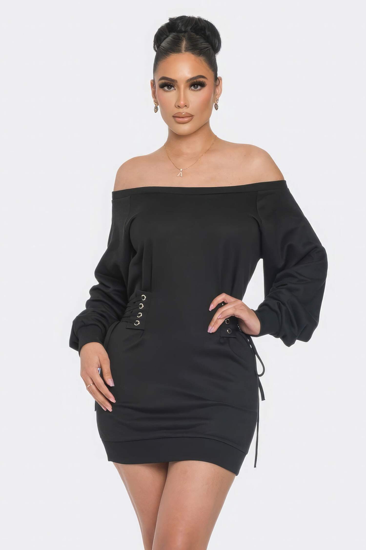 Off Shoulder Mini Dress by Balec Group - Walmart.com