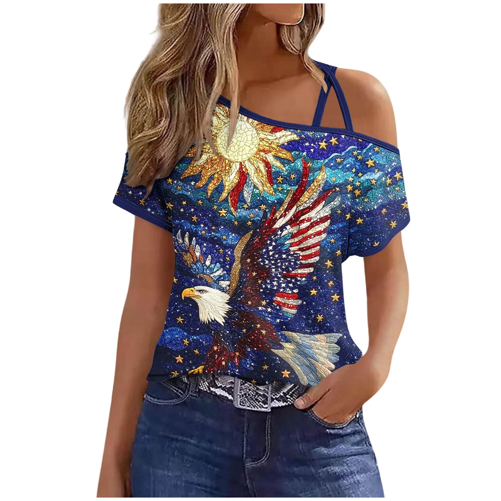 Off The Shoulder Tops for Women 2026 Independence Day Outfits Ladies ...