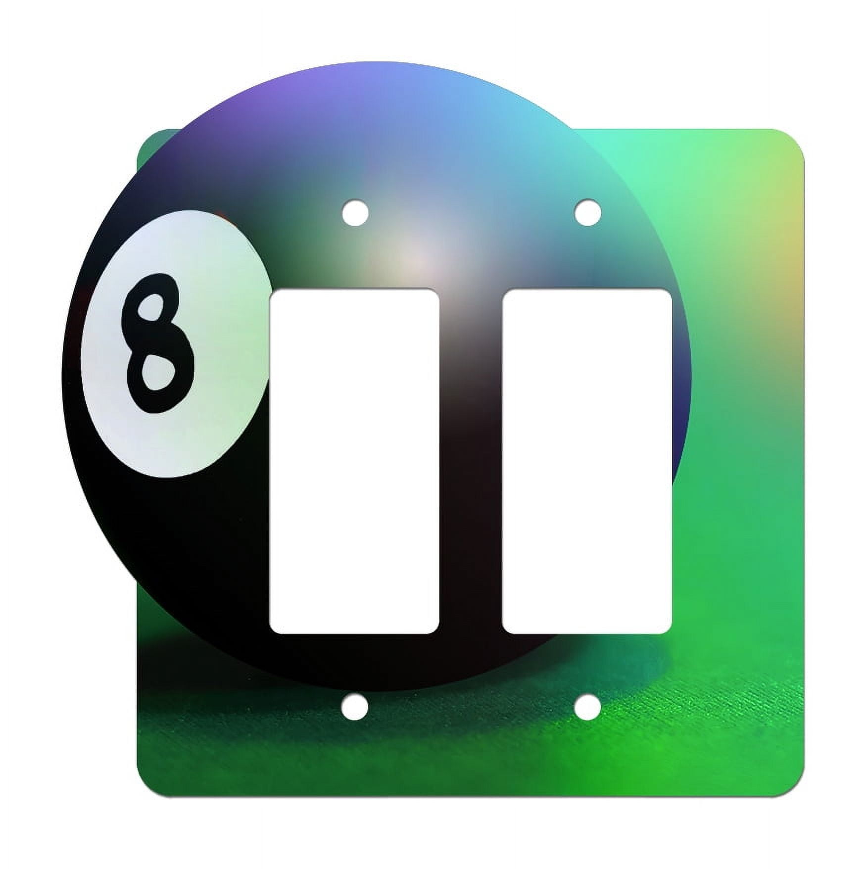 Off The Wall Plates - 8 Ball Pool Billiards Holographic Decorative ...
