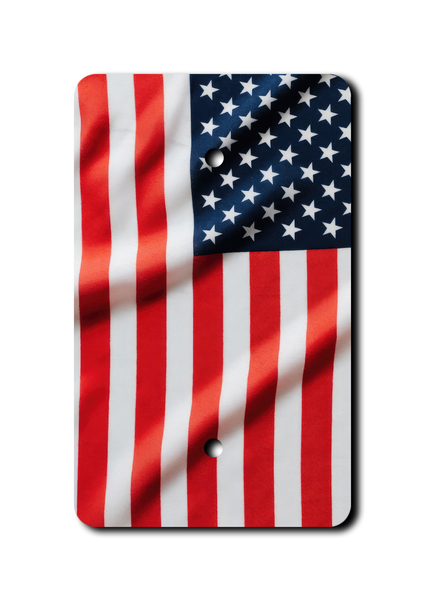Off The Wall Plates - American Flag - Single Gang Blank Cover - Walmart.com