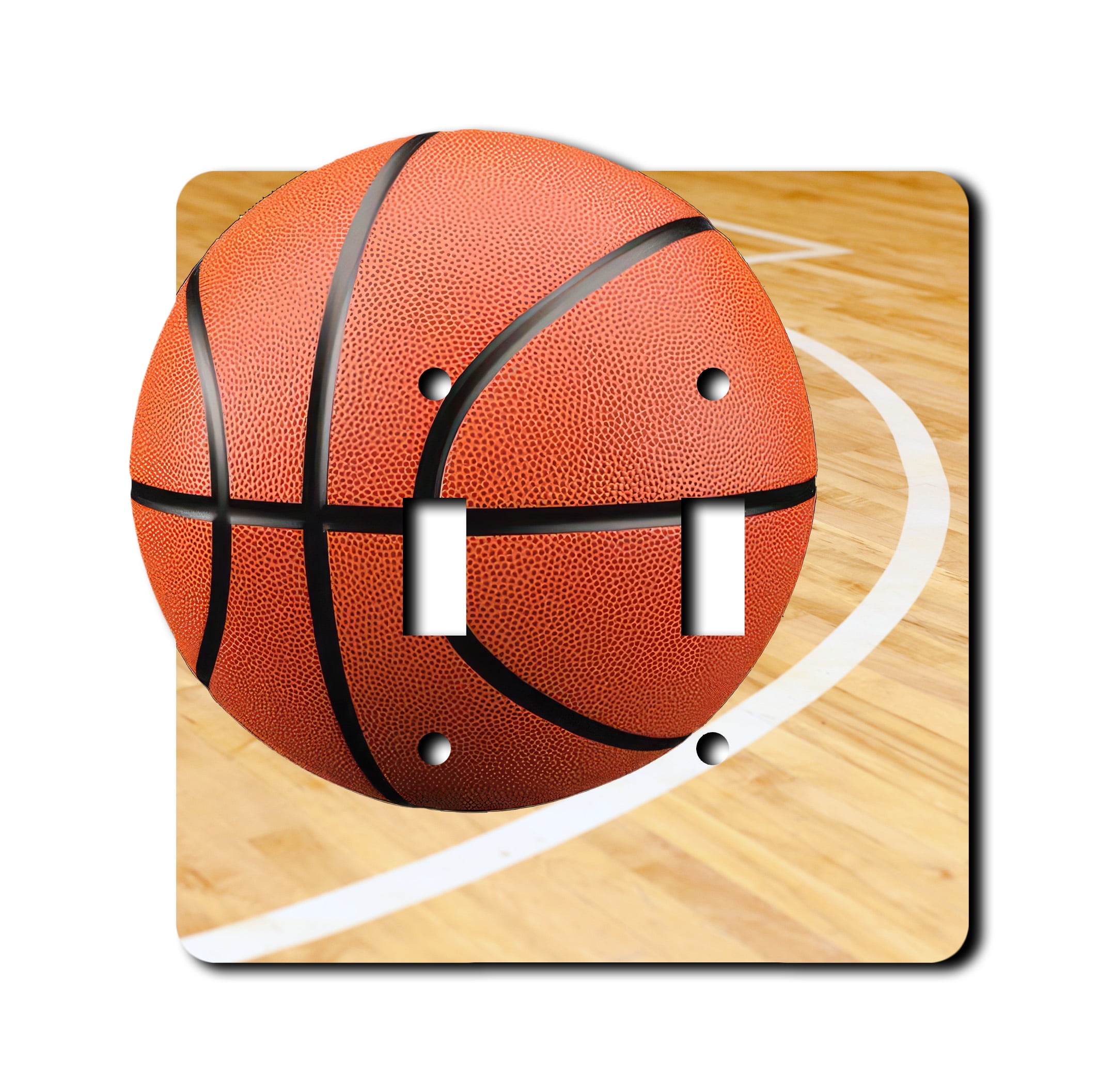 Off The Wall Plates - Basketball - Double Gang Light Switch - Walmart.com