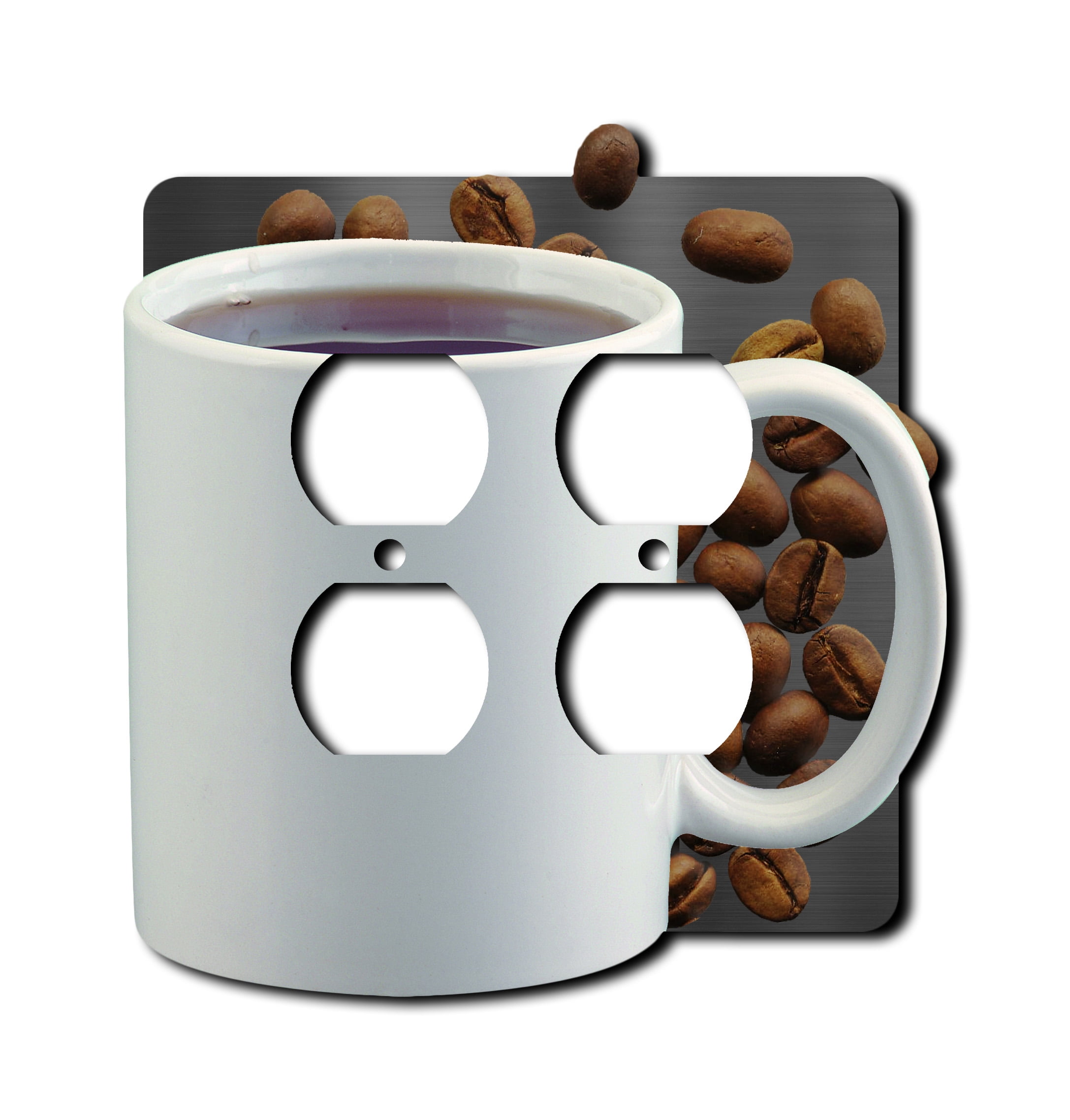 Off The Wall Plates - Coffee Cup - Double Gang Outlet - Walmart.com