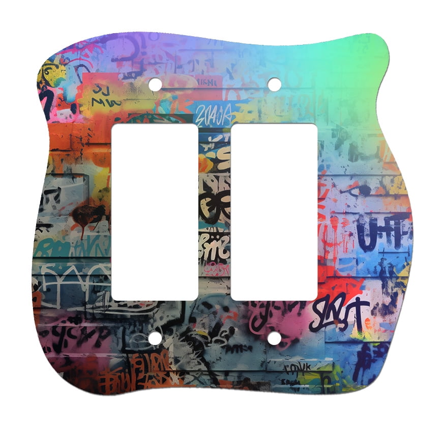 Off The Wall Plates - Graffiti Holographic Decorative Acrylic Cover ...