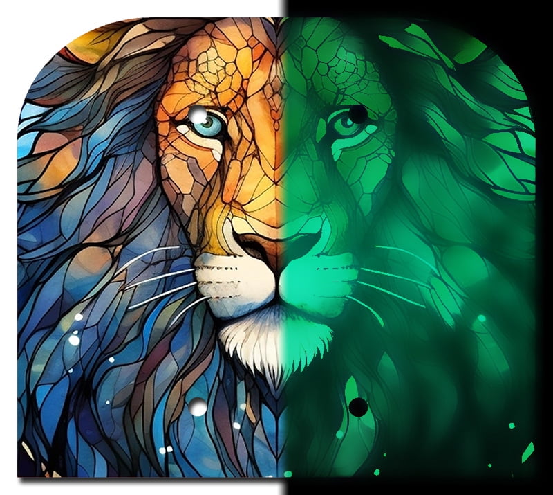 Off The Wall Plates - Leo Zodiac Glow in the Dark Decorative Acrylic ...