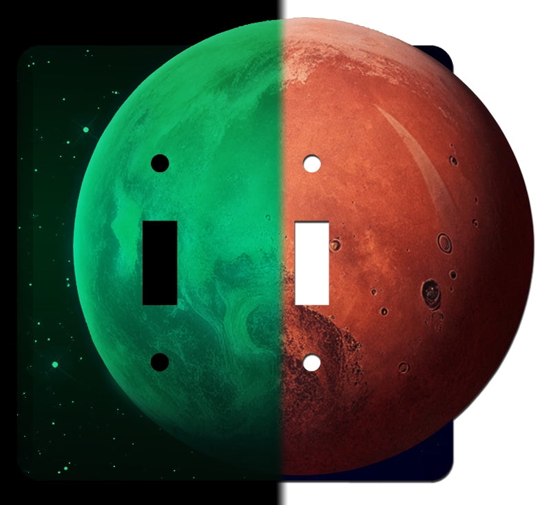 Off The Wall Plates - Mars planet Solar System Glow in the Dark ...