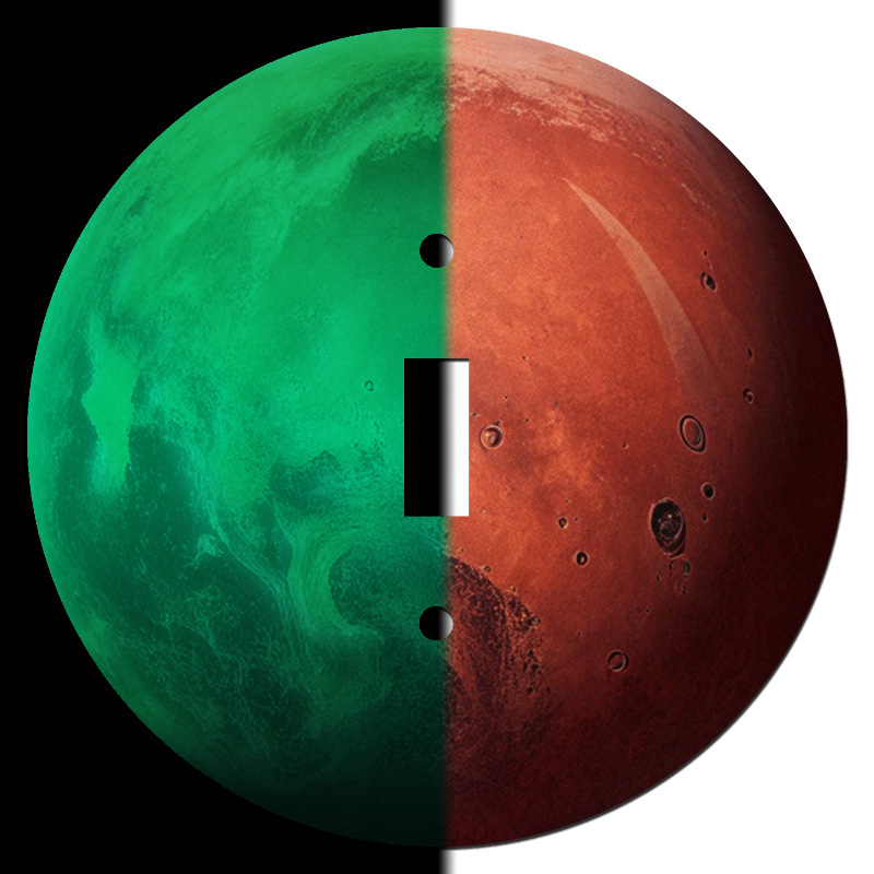 Off The Wall Plates - Mars planet Solar System Glow in the Dark ...