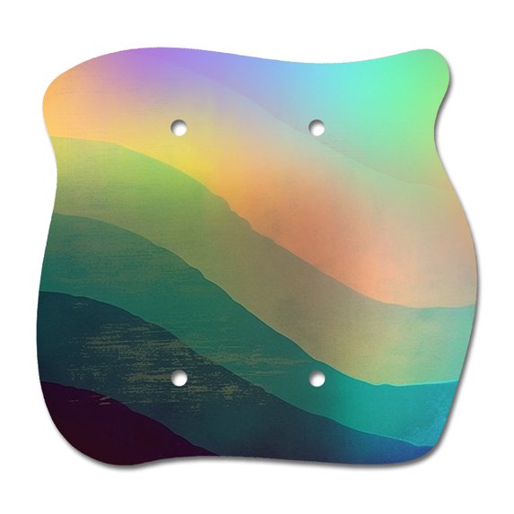 Off The Wall Plates - Retro Style 6 Holographic Decorative Acrylic ...