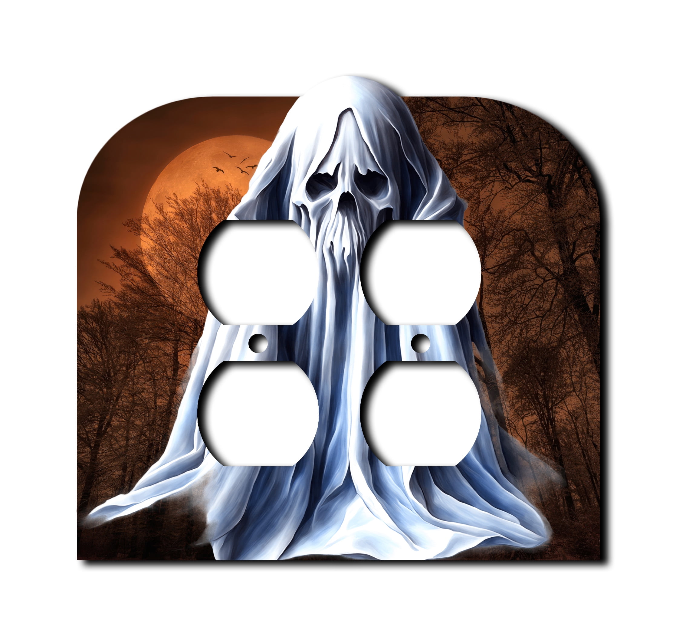 Off The Wall Plates - Spooky Ghost Classic Decorative Acrylic Cover ...