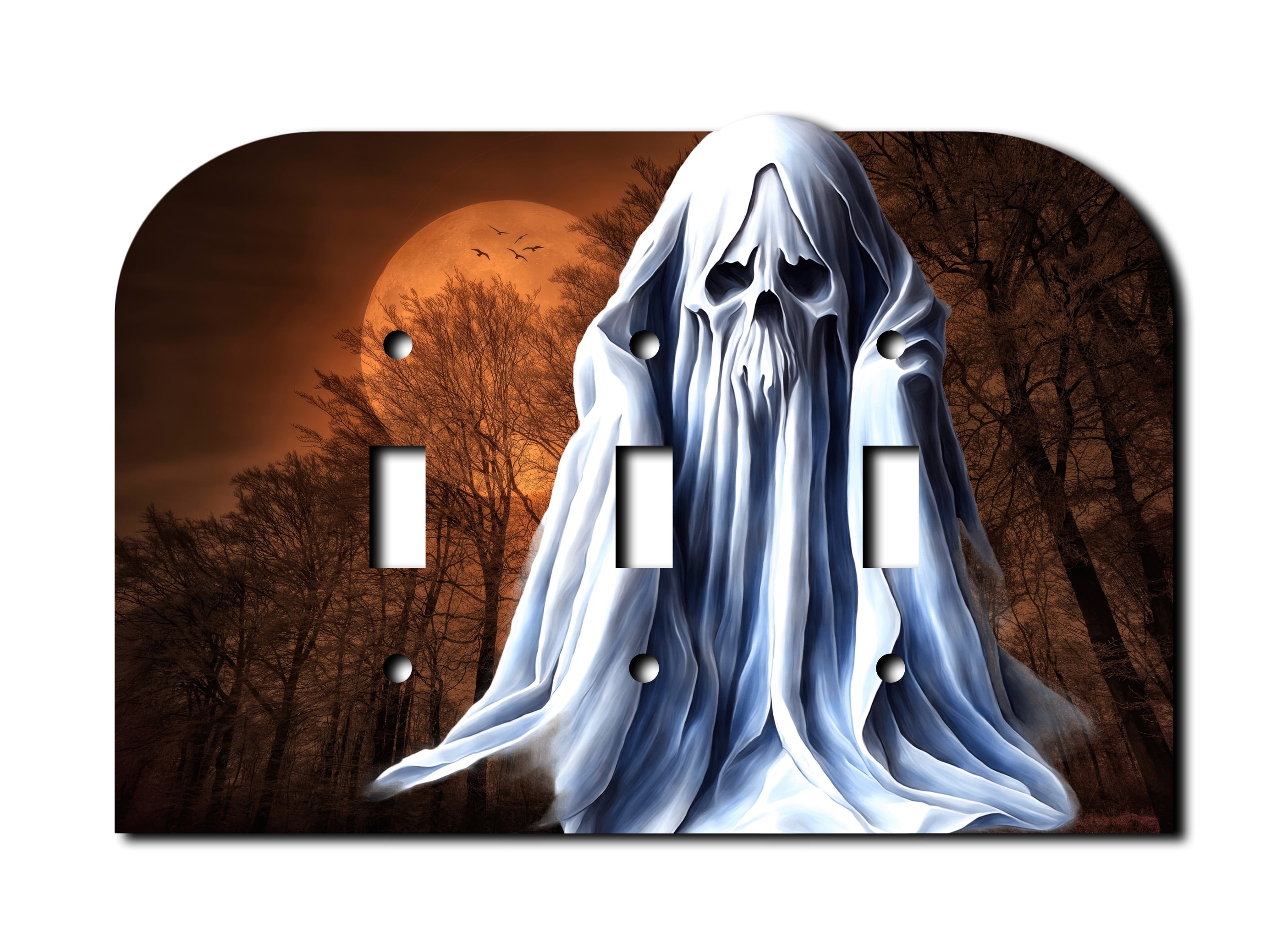 Off The Wall Plates - Spooky Ghost Classic Decorative Acrylic Cover ...