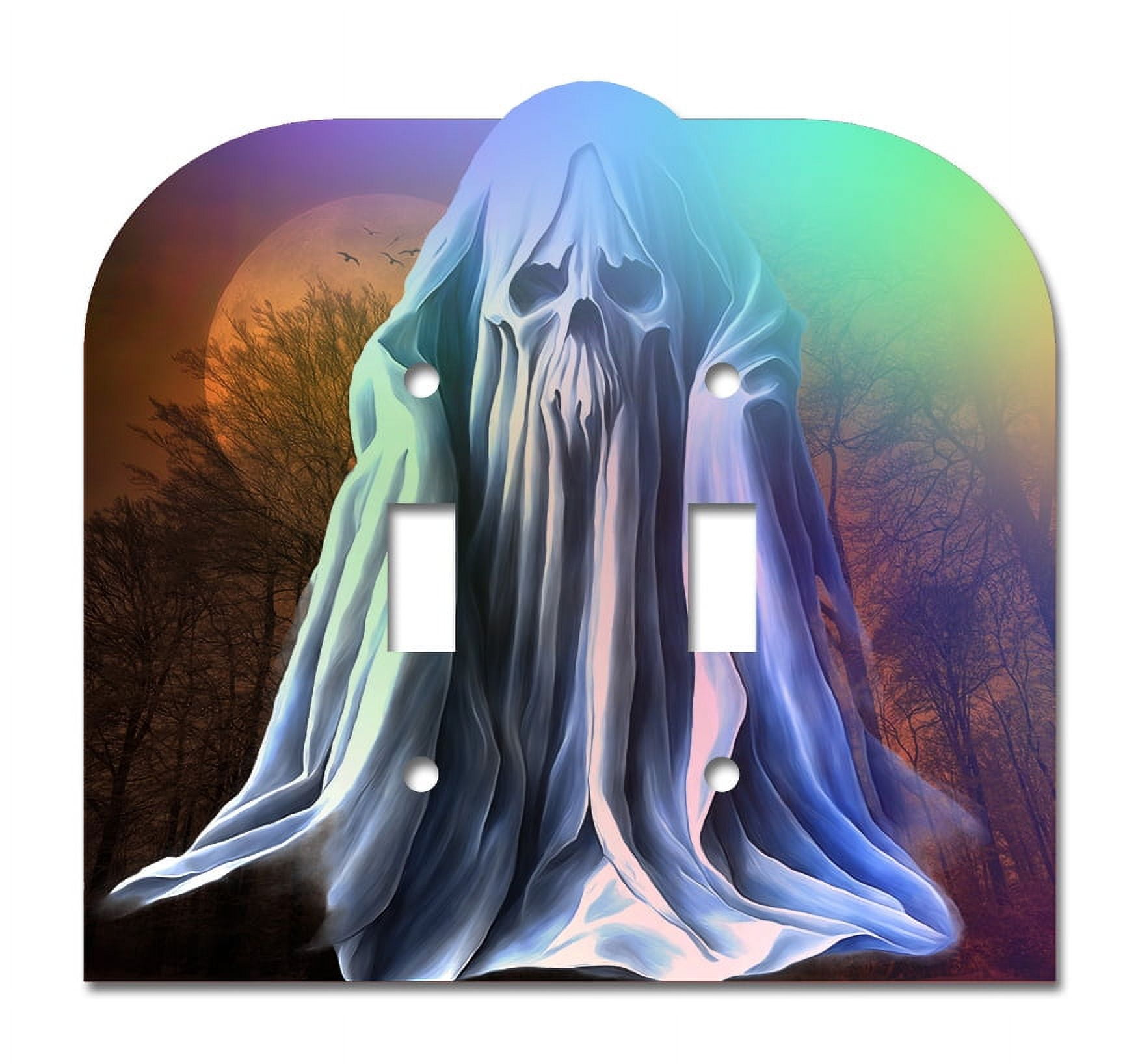 Off The Wall Plates - Spooky Ghost Holographic Decorative Acrylic Cover ...