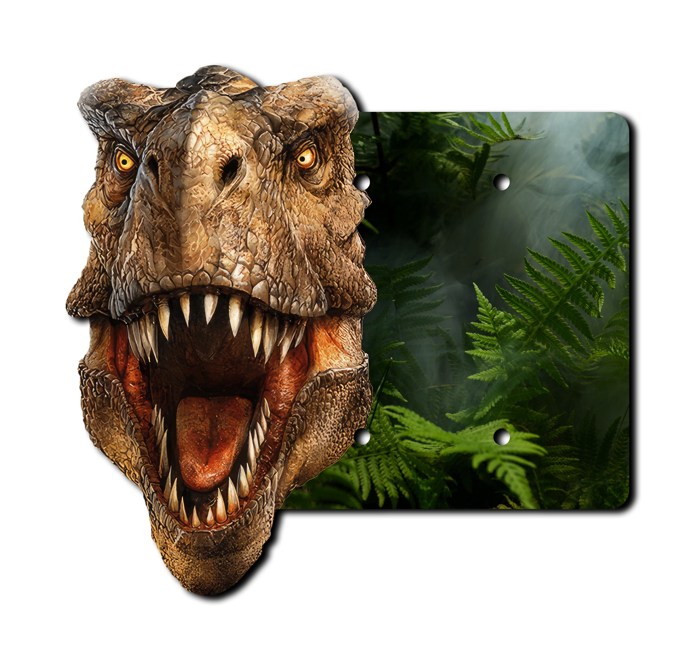 Off The Wall Plates - T-Rex Dinosaur - Double Gang Blank Cover ...