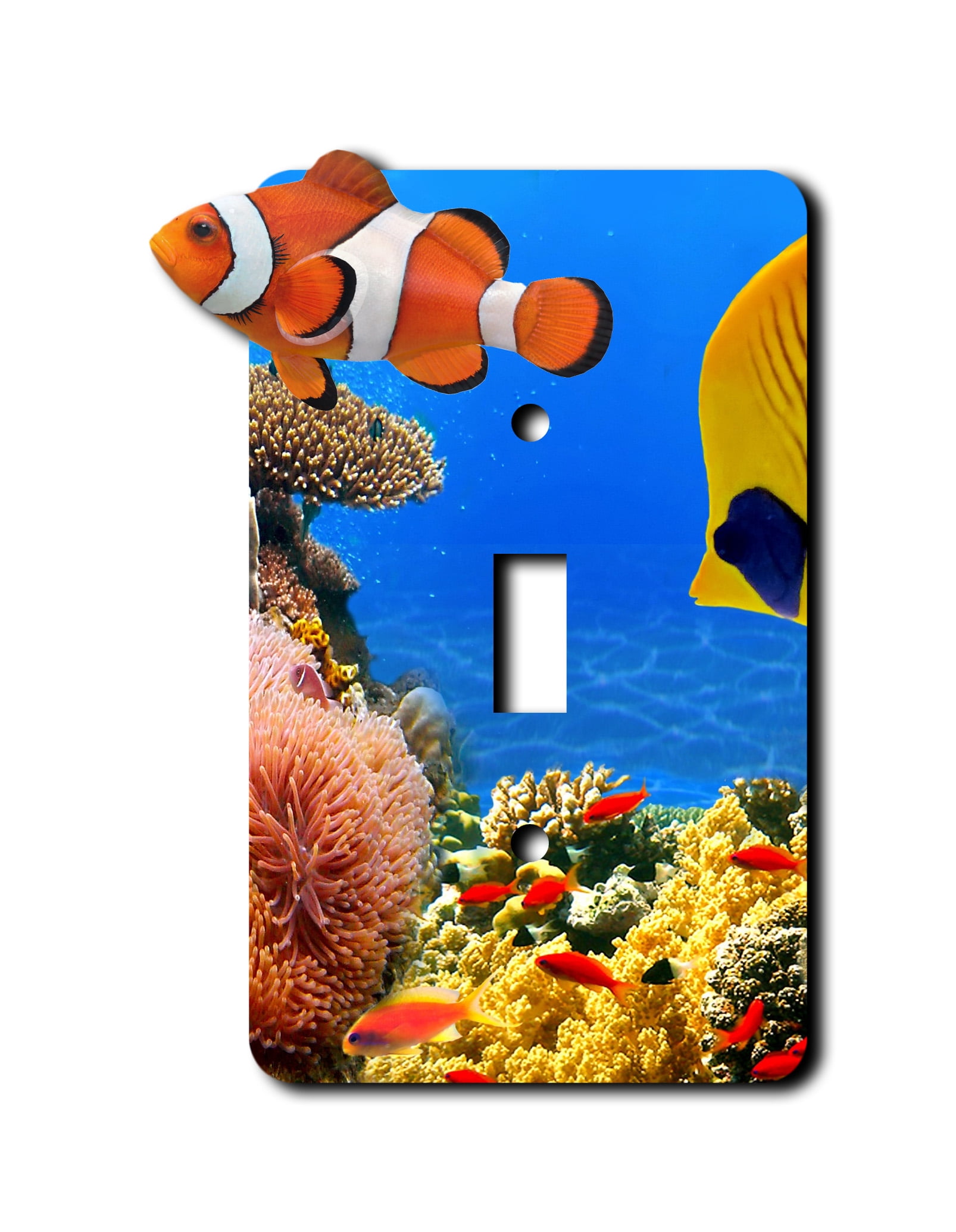 Off The Wall Plates - Tropical Clown Fish - Single Gang Light Switch ...