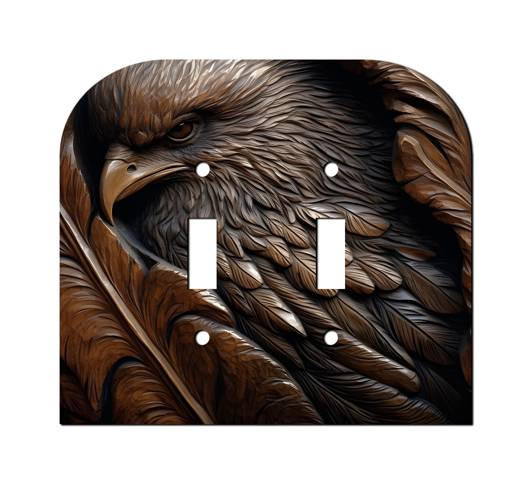 Off The Wall Plates - Wooden Look Eagle Classic Decorative Acrylic ...