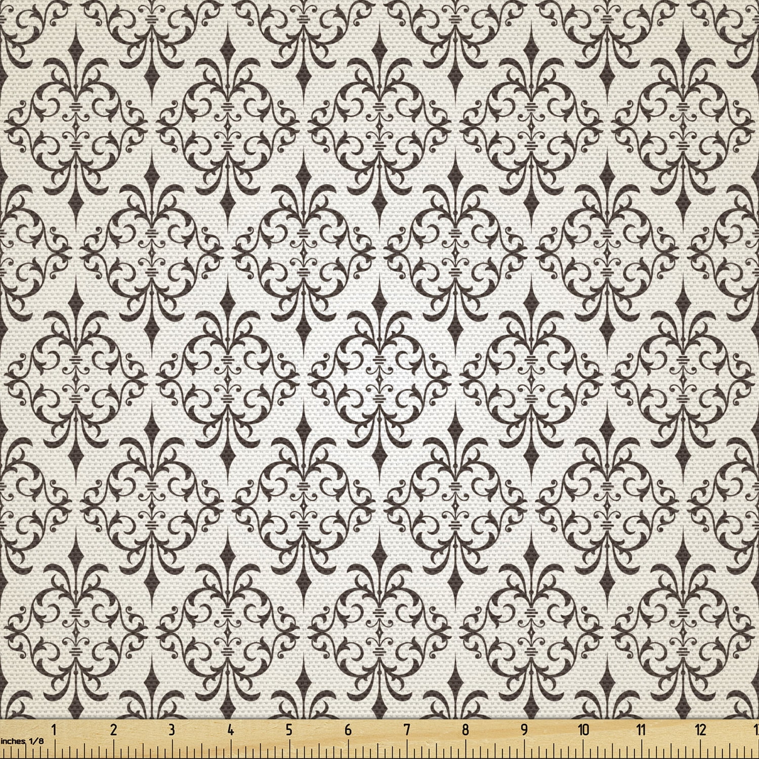 Off White Fabric by the Yard, Continuing Illustration of Flourishing ...