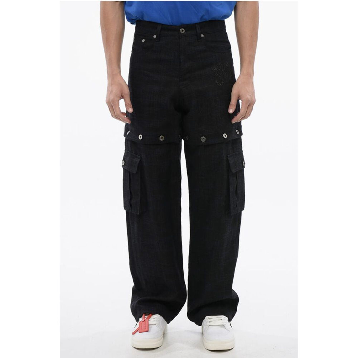 Off-White Linen 90SLOGO Pants with Modular Design - Walmart.com