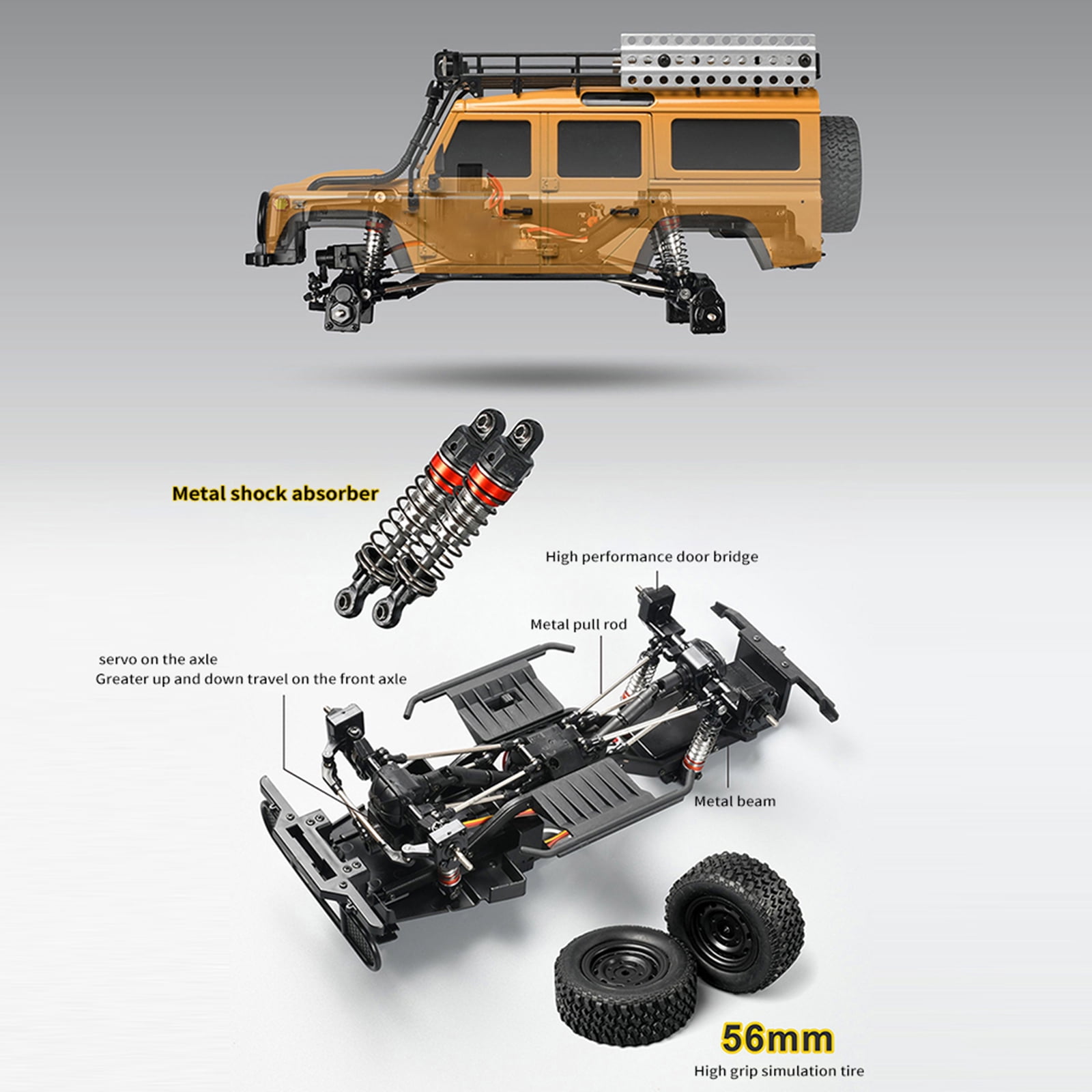 Off-road Car,Car With Led Crawler Remote Car All Terrain Off-road Car ...