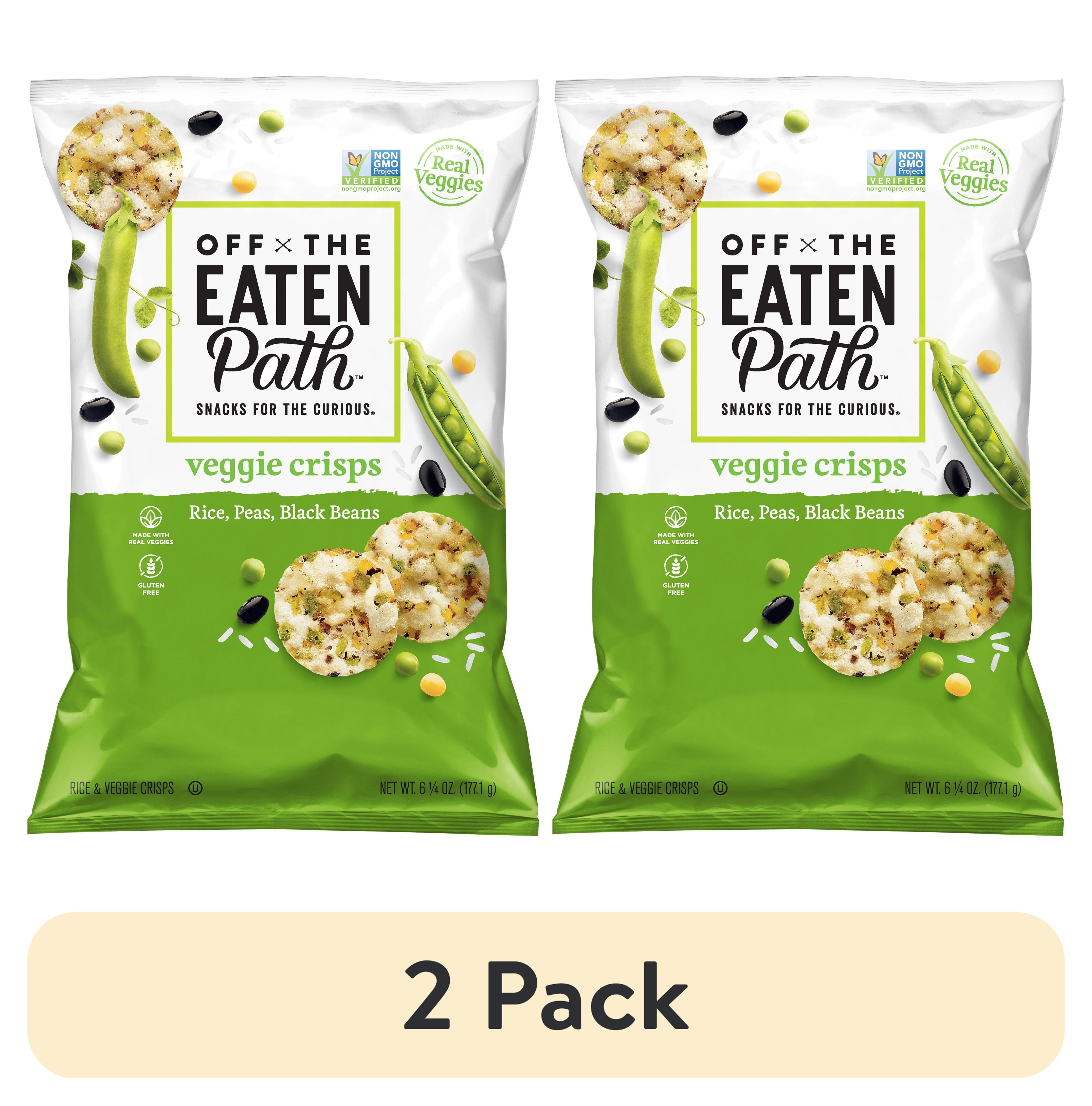 (2 pack) Off the Eaten Path Veggie Crisps, Rice Peas Black Beans ...