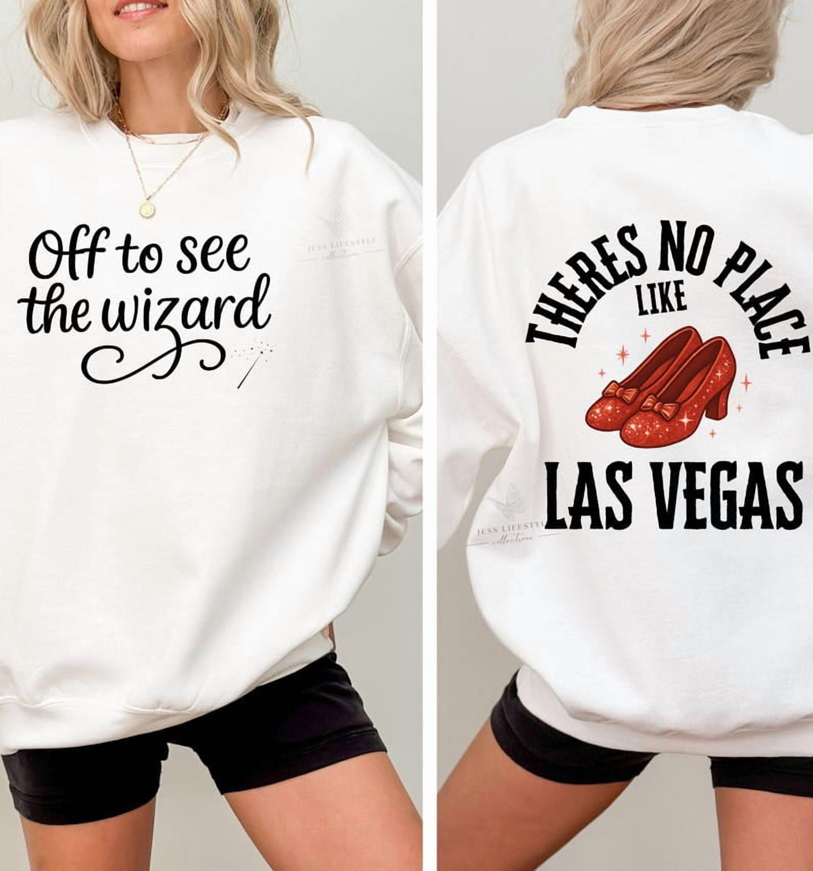 Off to see the Wizard sweatshirt, Las Vegas Sweatshirt - Walmart.com