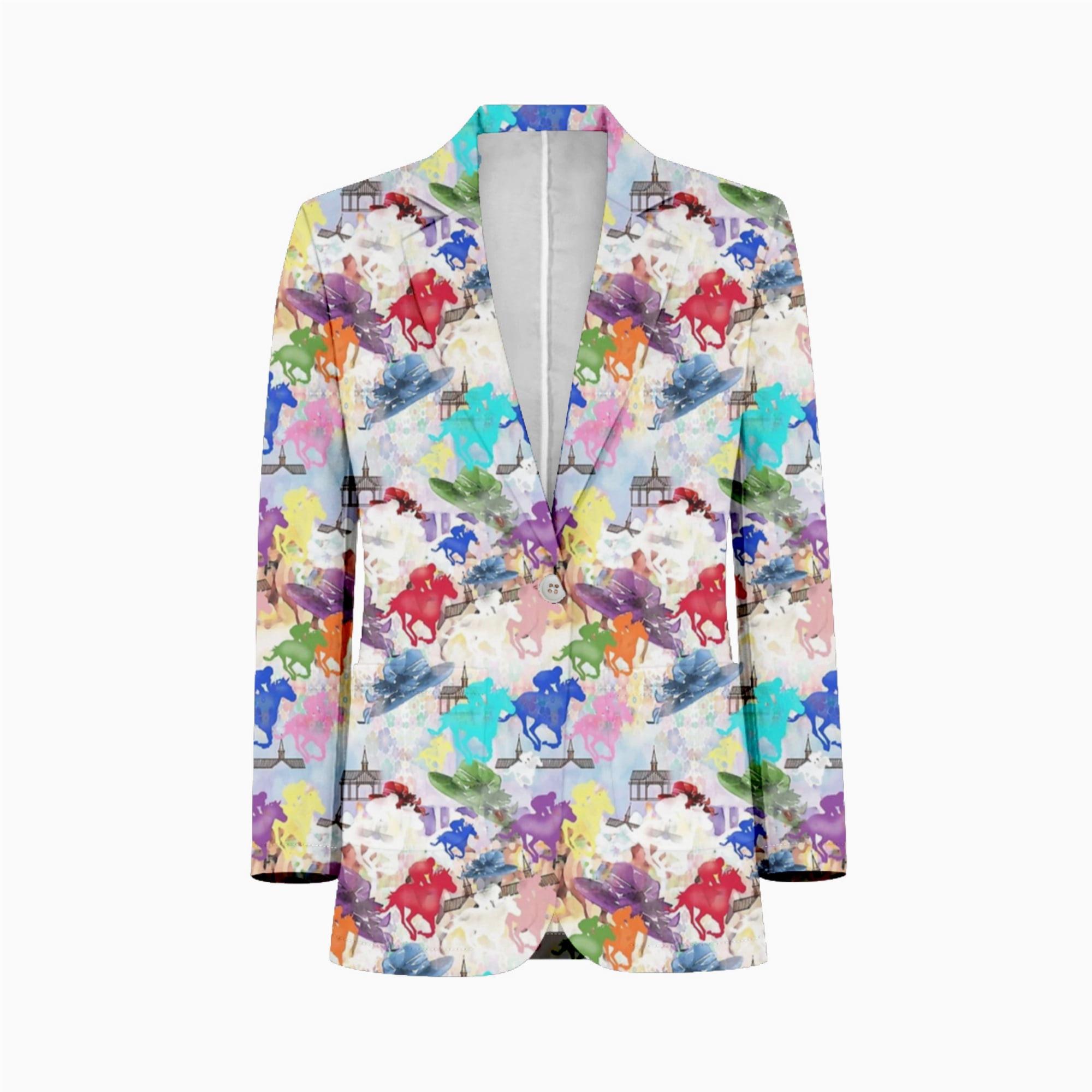 Off to the Horse Races Men's Suit Blazer Casual Party Wear Slim Fit ...