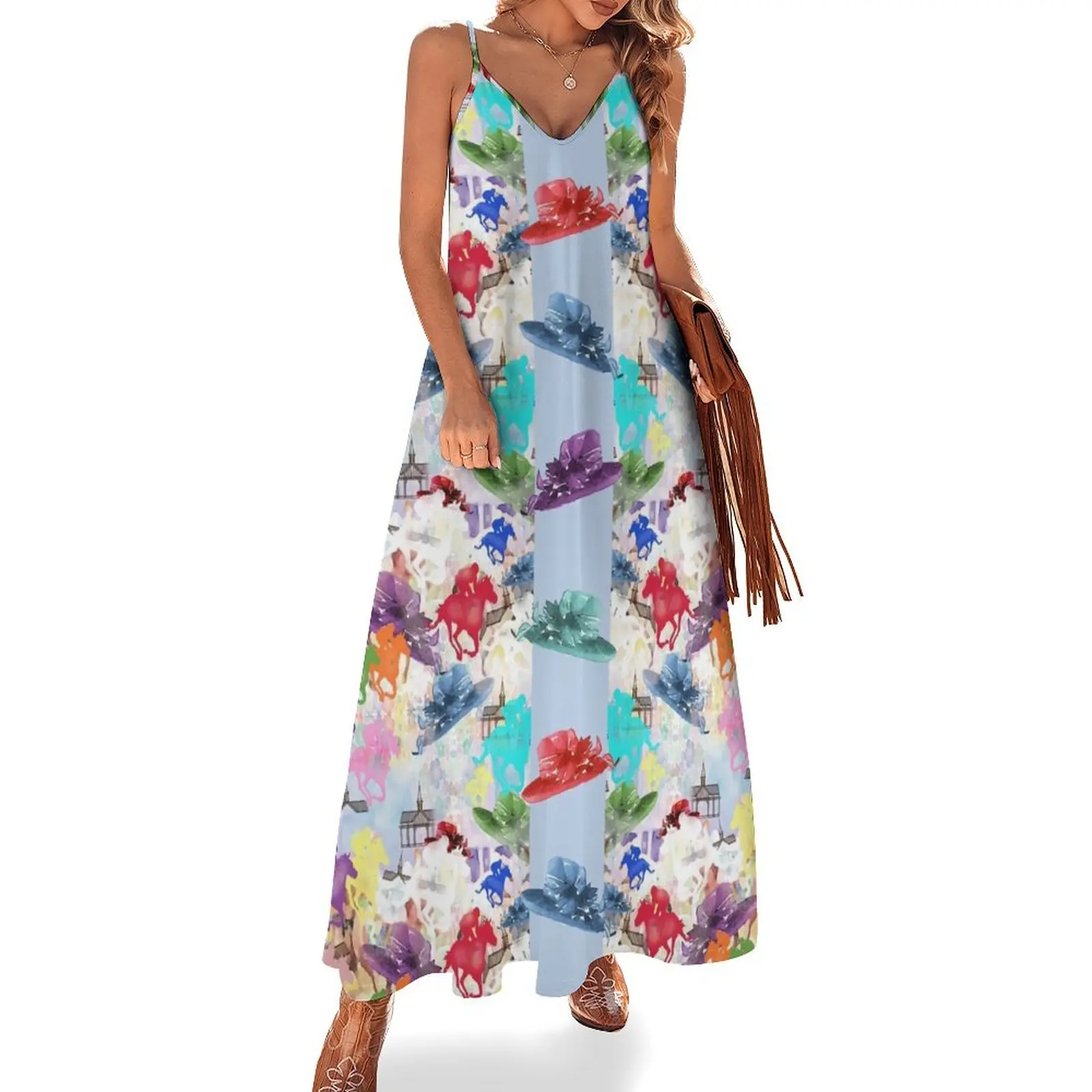 Off to the Horse Races Symmetry Sleeveless Dress dress party evening elegant luxury celebrity ...