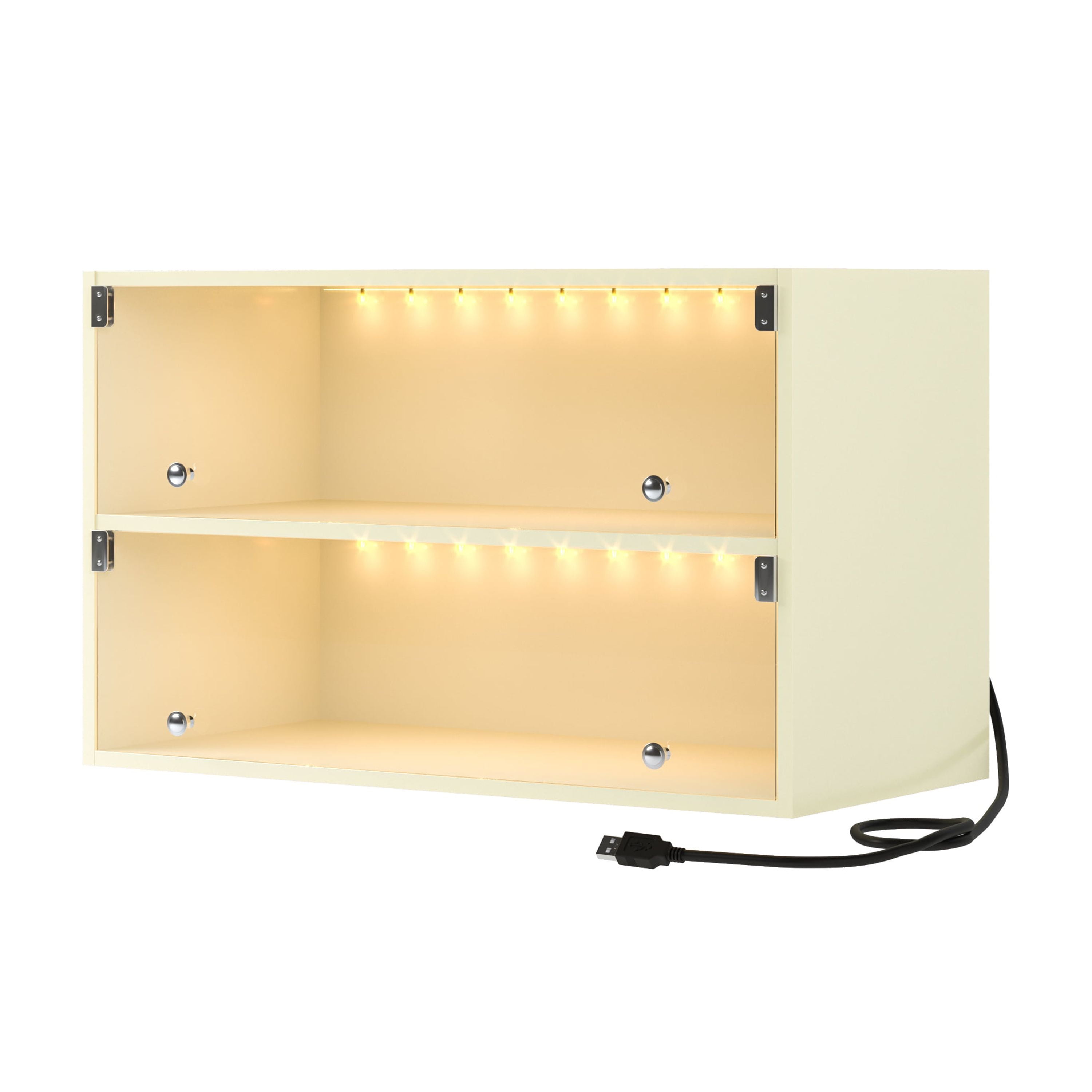 Off white Glass Door Shoe Box Shoe Storage Cabinet For Sneakers With ...