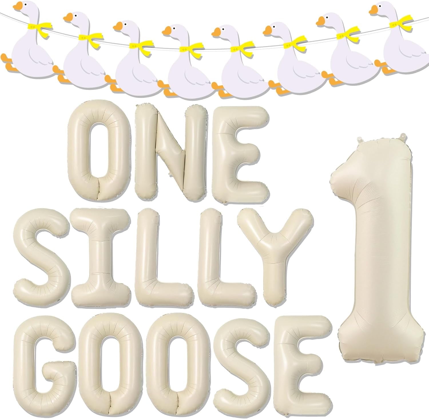 Off-white Goose Theme Party Alphabet and Number Decoration Set ...