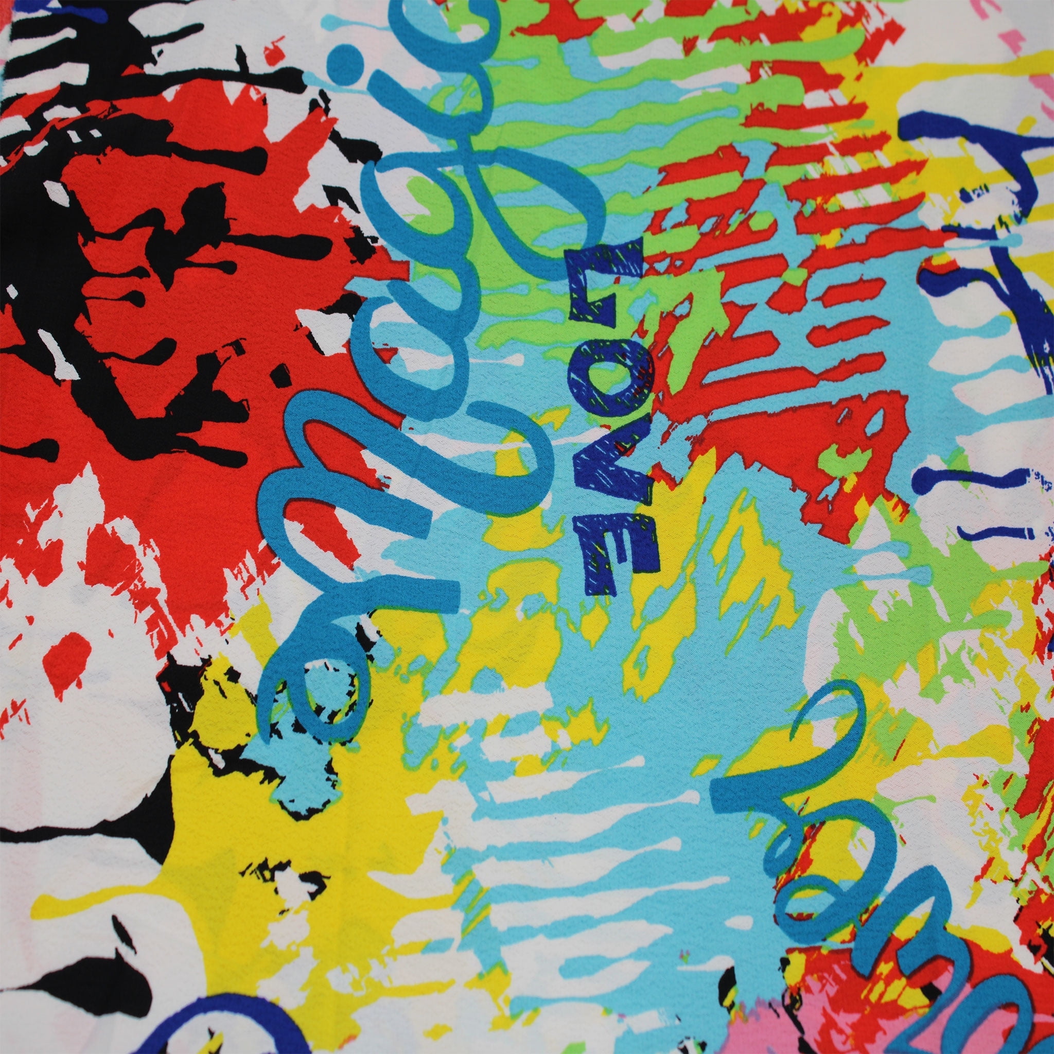 OffWhite Blue 58" Wide Printed 100% Polyester Moroccan Fabric-120GSM ...