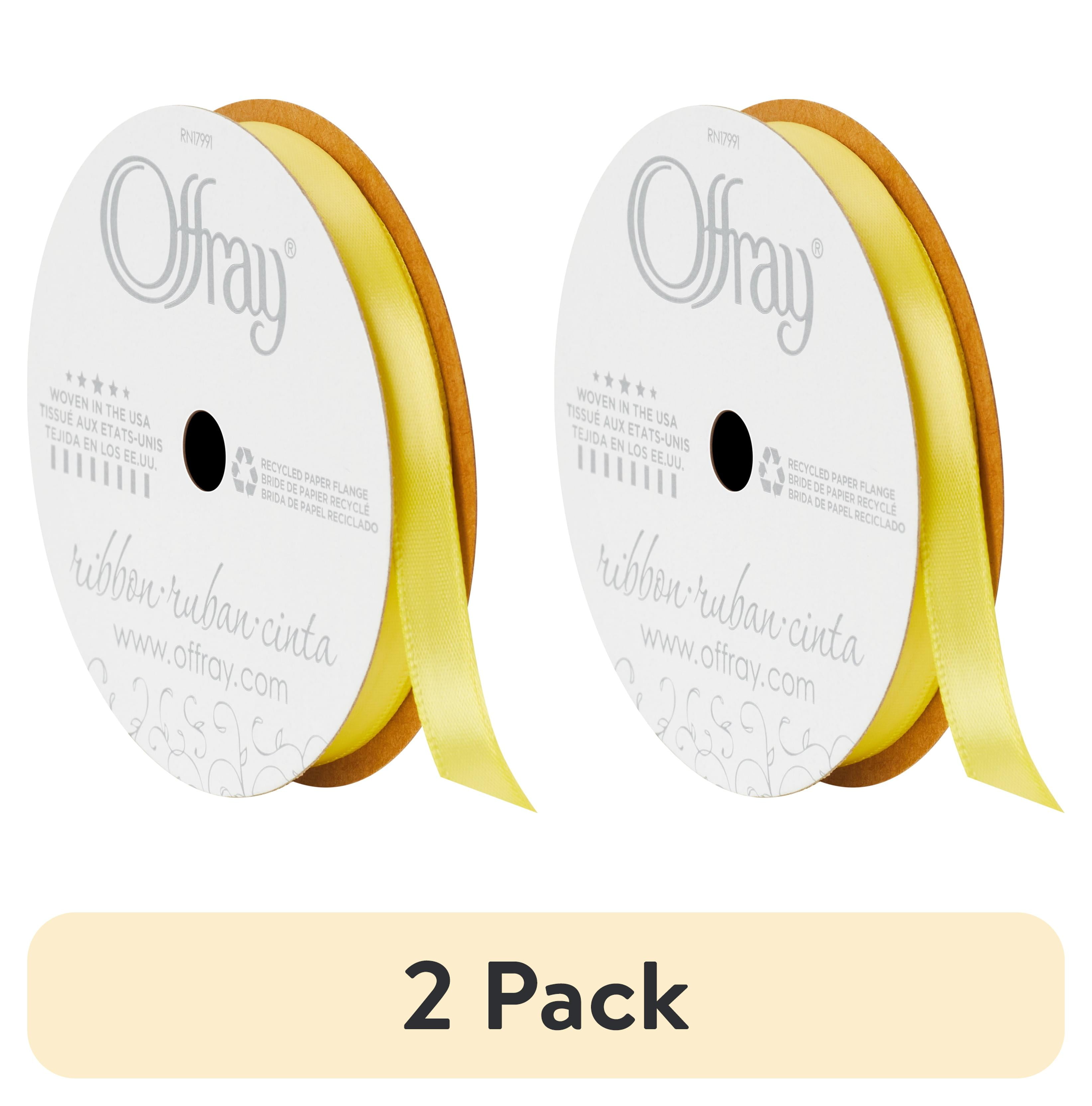 (2 pack) Offay 0.375" Single Face Satin Light Pink, 1 Each - Walmart.com