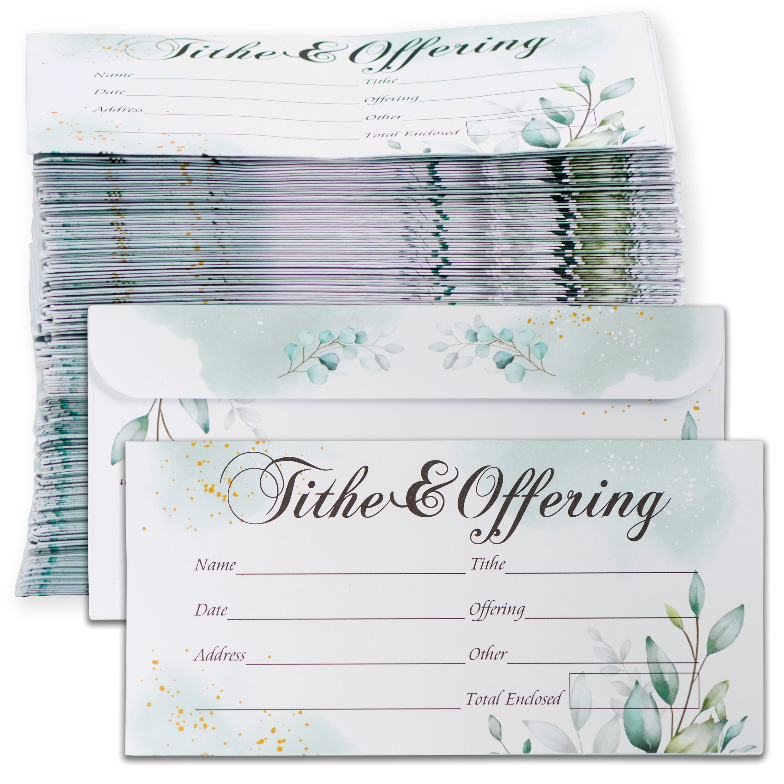 Granatan Offering Envelopes for Church 200 Count, Tithes and Offering ...