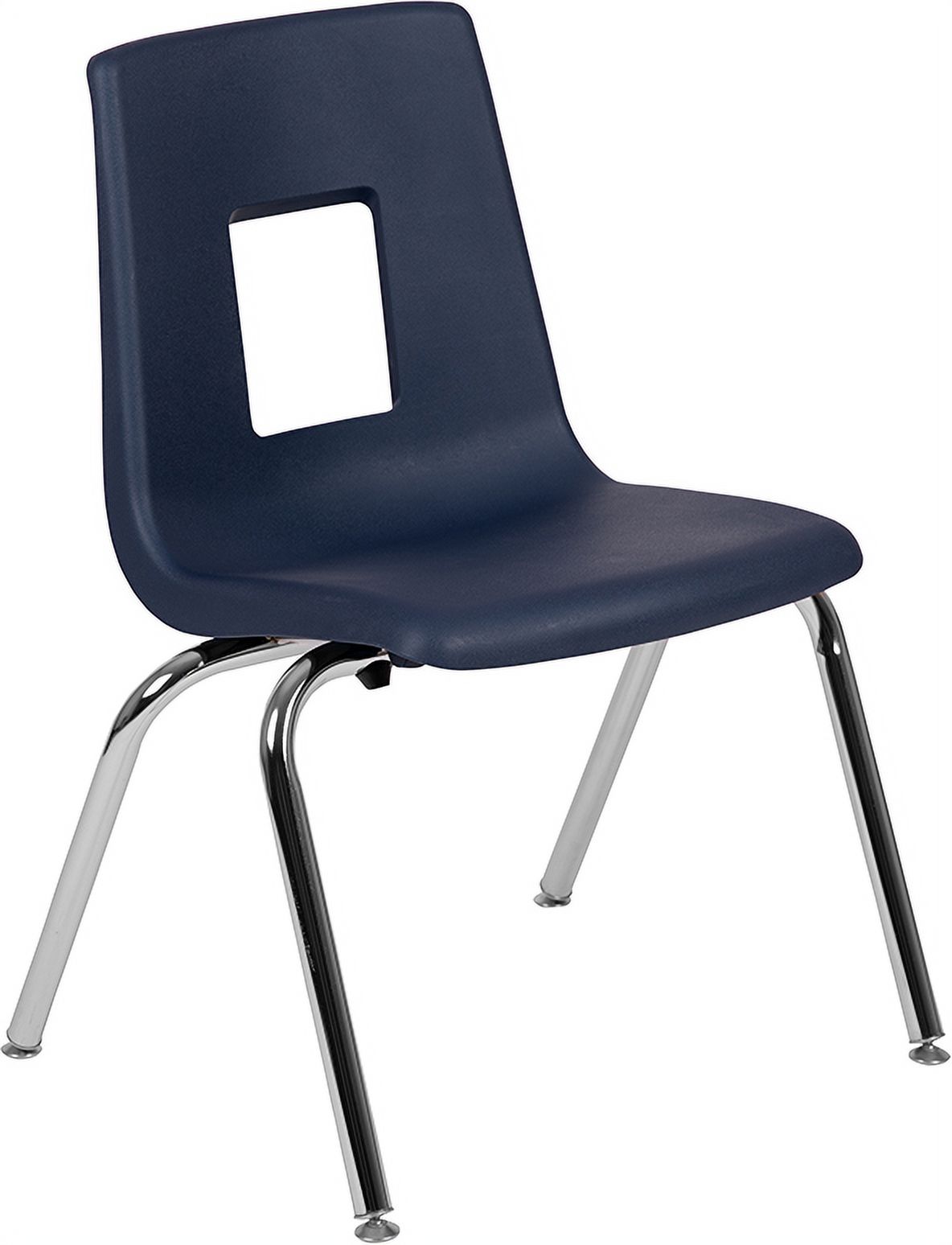 Offex 16" Plastic Space Saving Stackable Student School Chair with Self ...