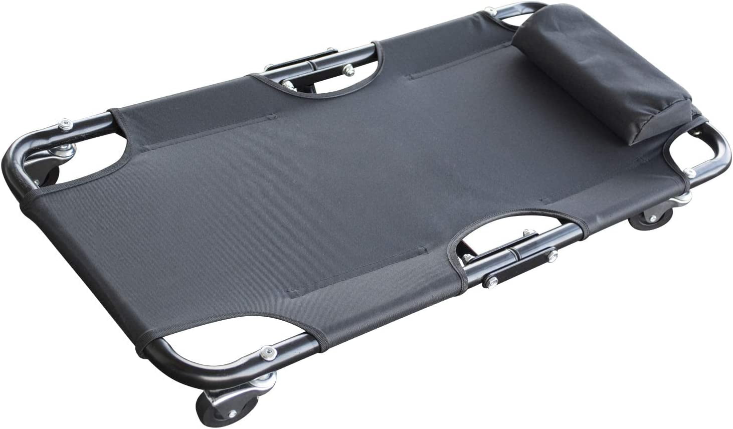 Offex 36" Folding Mechanics Canvas Creeper - Black - Walmart.com