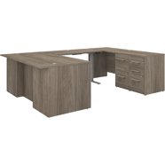 Bestar Basic Computer Desk-Cappuccino Cherry - Walmart.com