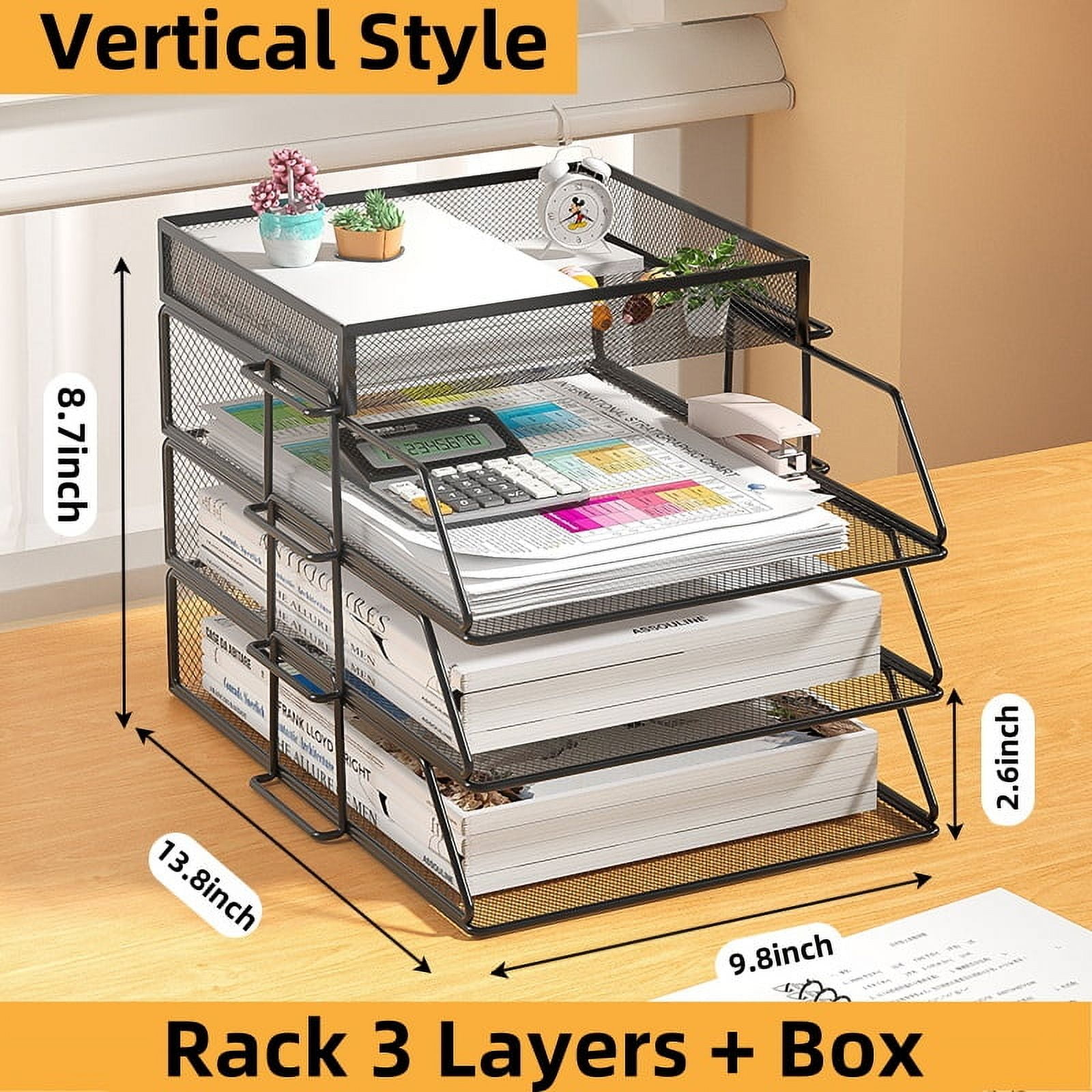 Office A4 Paper Desk Organizer Document File Letter Book Brochure ...