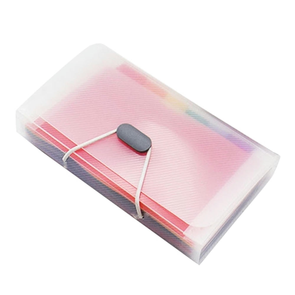 Office A6 Expanding File Folder Wallet Organ Bag 13 Layer Rainbow Hang ...