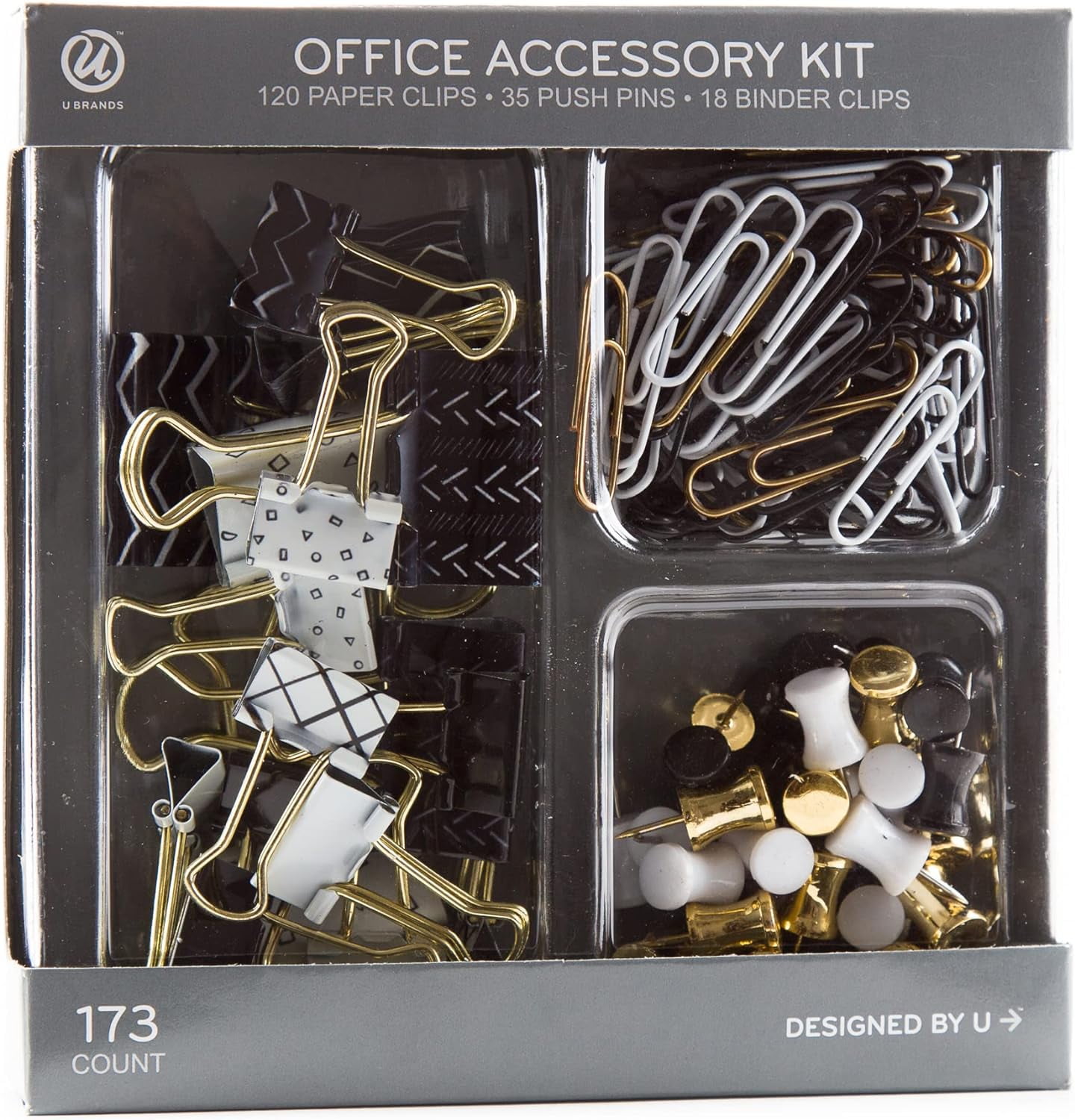 Office Accessory Kit - Boost Creativity and Organization | Black, White ...
