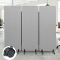 Office Acoustic Room Divider with Wheels, Sound Proof Dividers ...