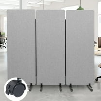 Luxor Freestanding Modular Room Divider Wall System with Built-in Cable ...