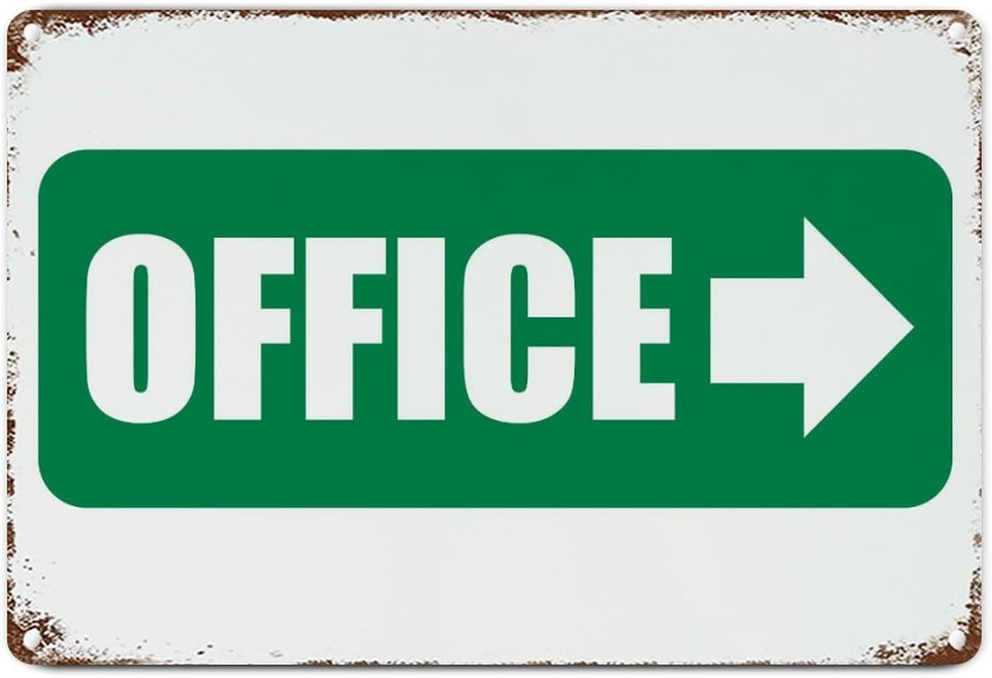 Office Arrow Warning Metal Sign for Inside Outside Railway Road Suburbs ...