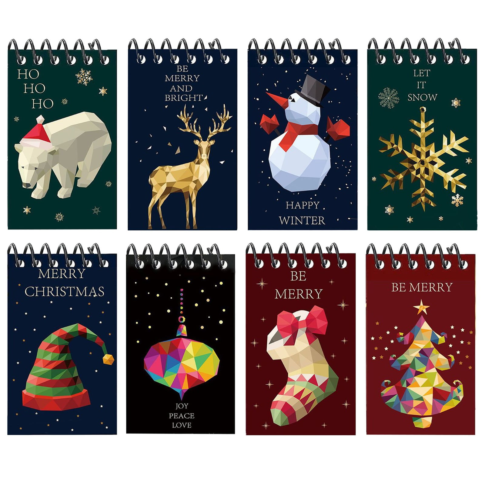 Christmas Hot Sale Christmas Mini Notebook Xmas Pocket Notebooks ...
