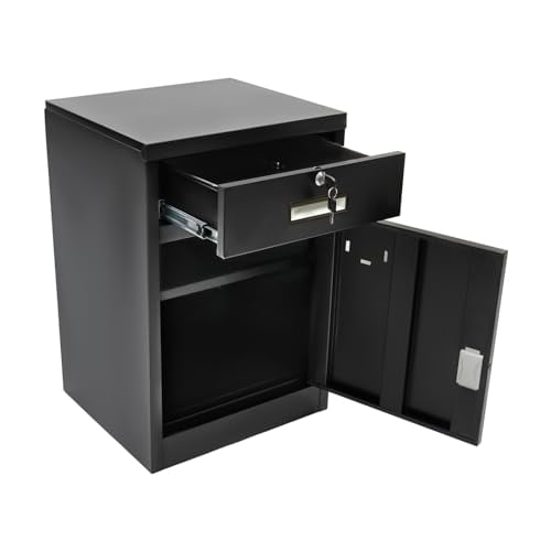 Office Cabinet with Lock,2 Tiers Under Desk File Storage Cabinet Small ...