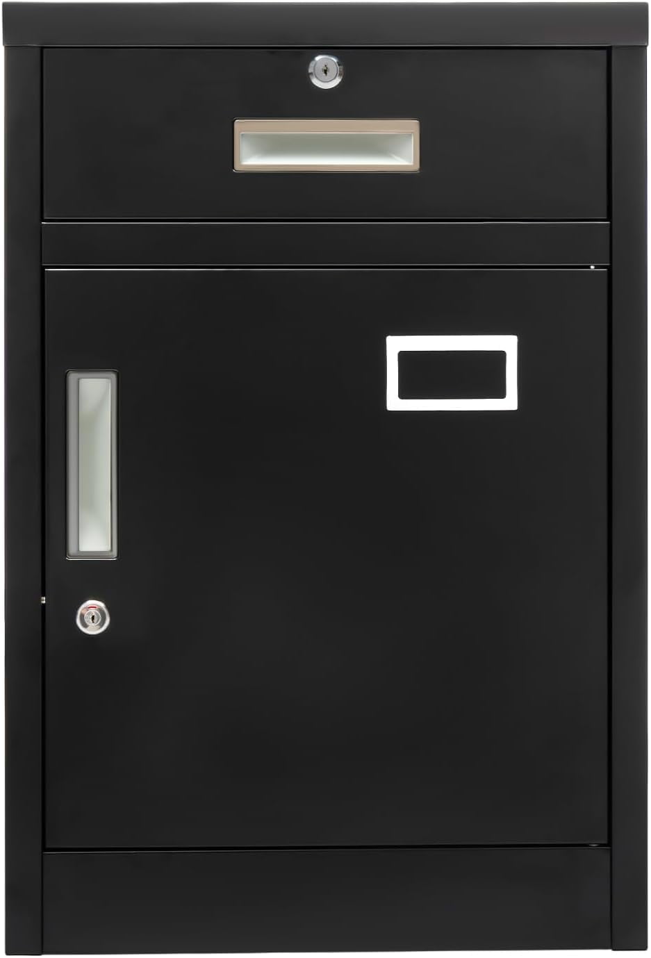 Office Cabinet with Lock,2 Tiers Under Desk File Storage Cabinet Small ...