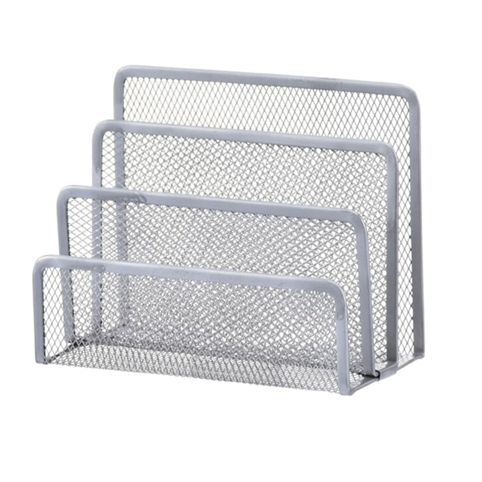 Office Cabinet Metal Mesh Mail Organizer for Desk Small Vertical Desk ...
