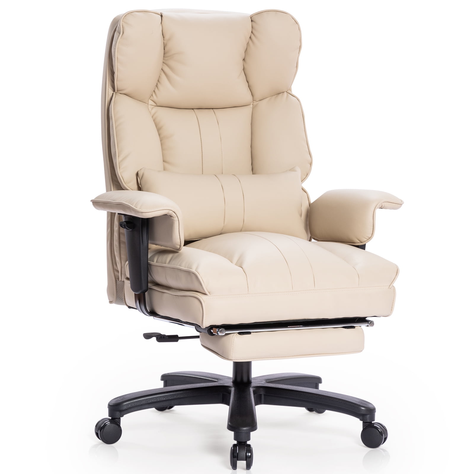 Office Chair 500lbs Leather Wide Seat Office Chair Big and Tall Office ...