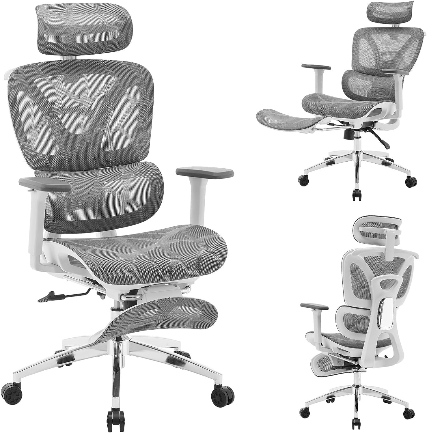 Office Chair, with Adjustable Backrest, High Back Office Chair, Study ...