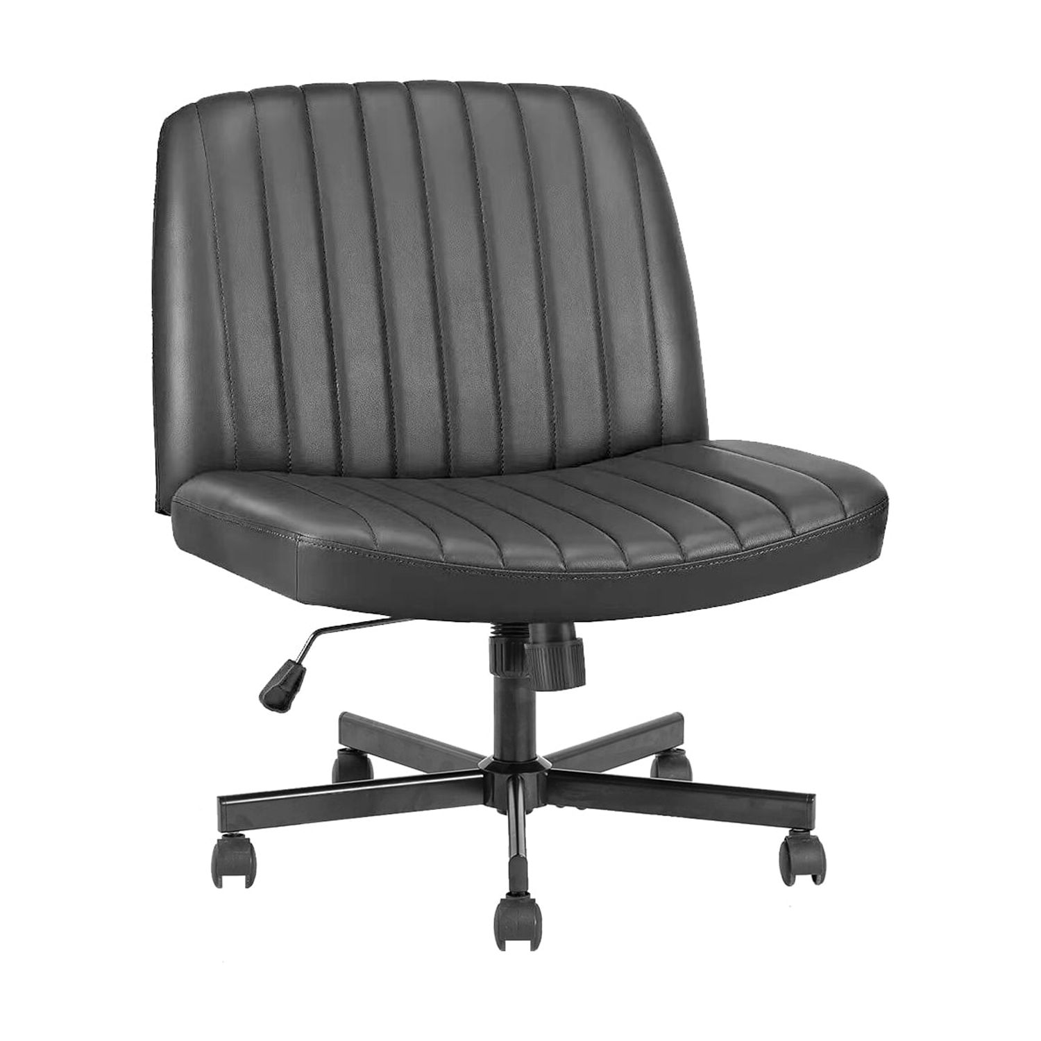 Velvet Vanity Chair Modern Mid-Back Tufted Button Computer Desk Chair ...