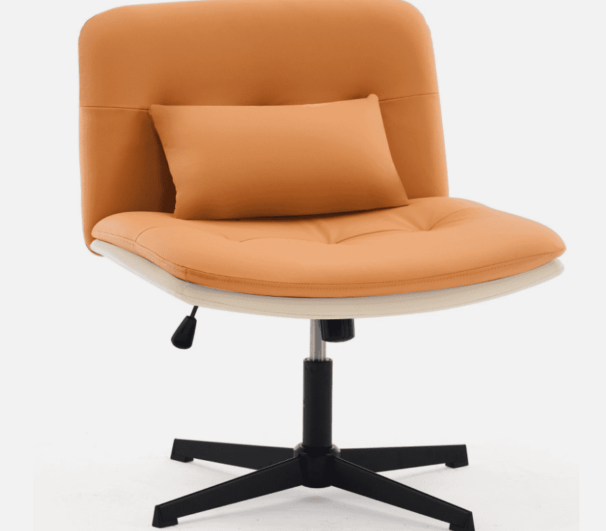 Office Chair Armless Criss Cross Mid-Back Ergonomic Computer Chair No ...